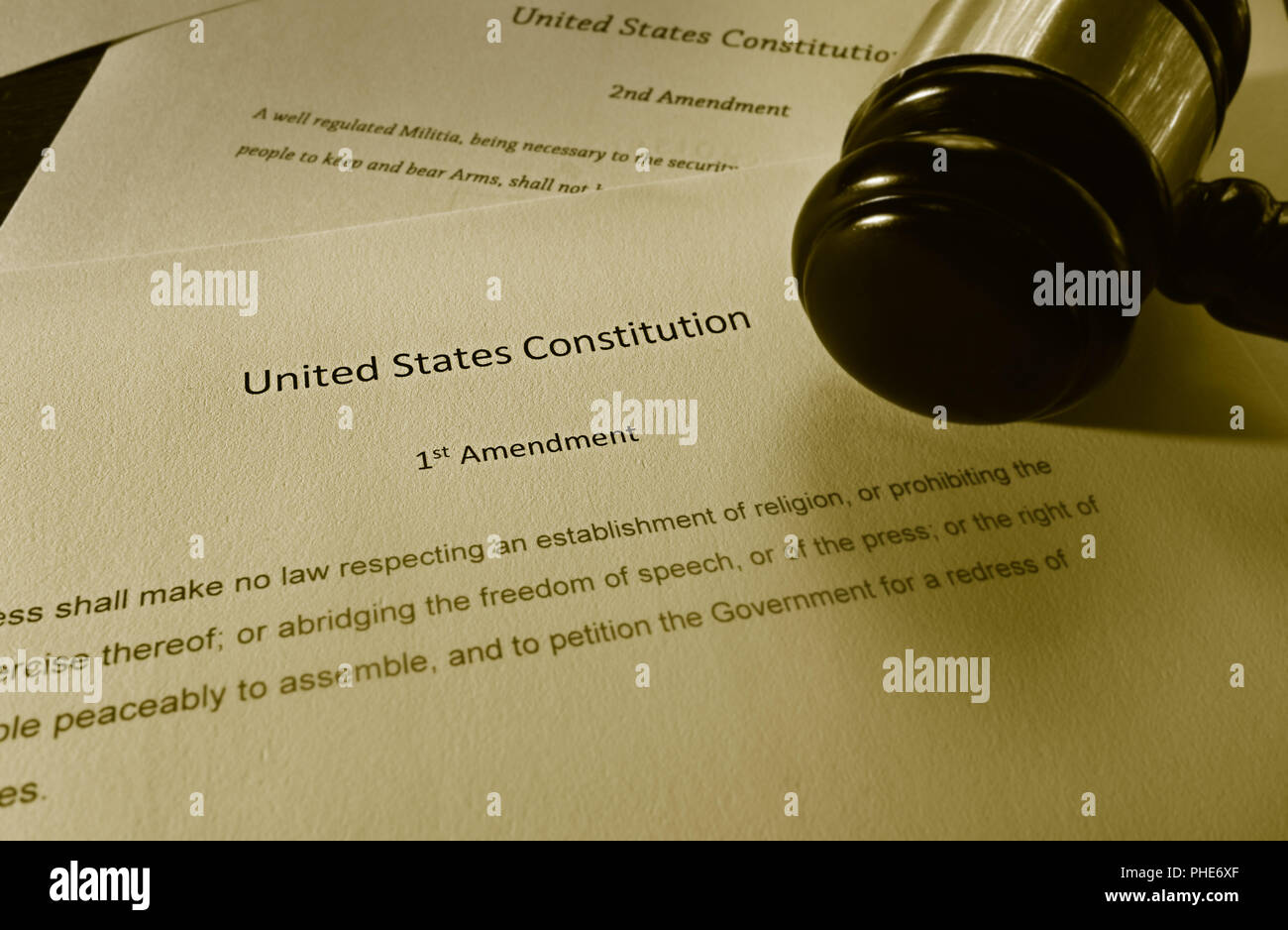 First Amendment text Stock Photo - Alamy