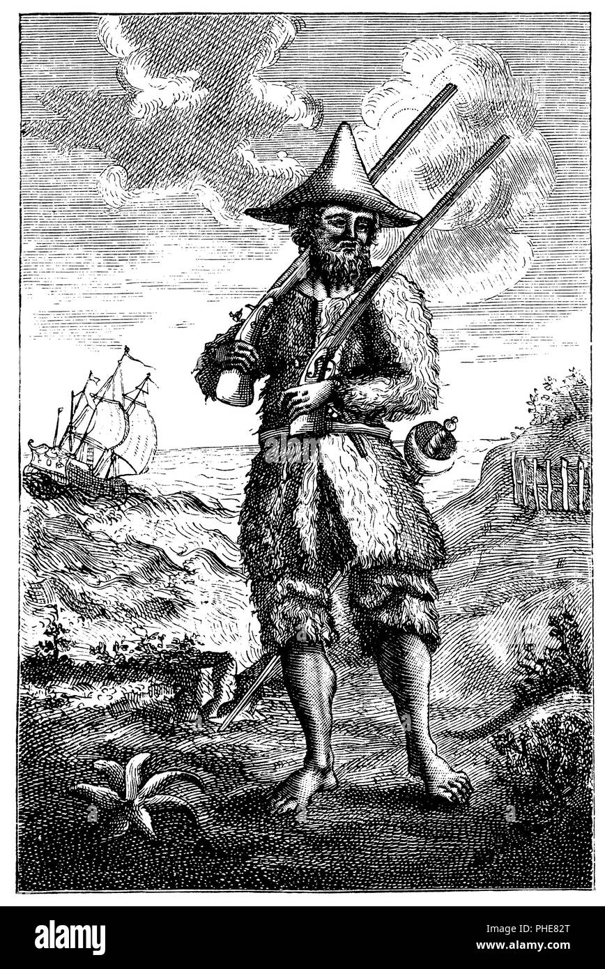 Robinson Crusoe Black and White Stock Photos & Images - Alamy