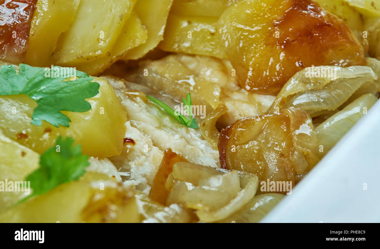 Light smoked haddock fish pie Stock Photo - Alamy