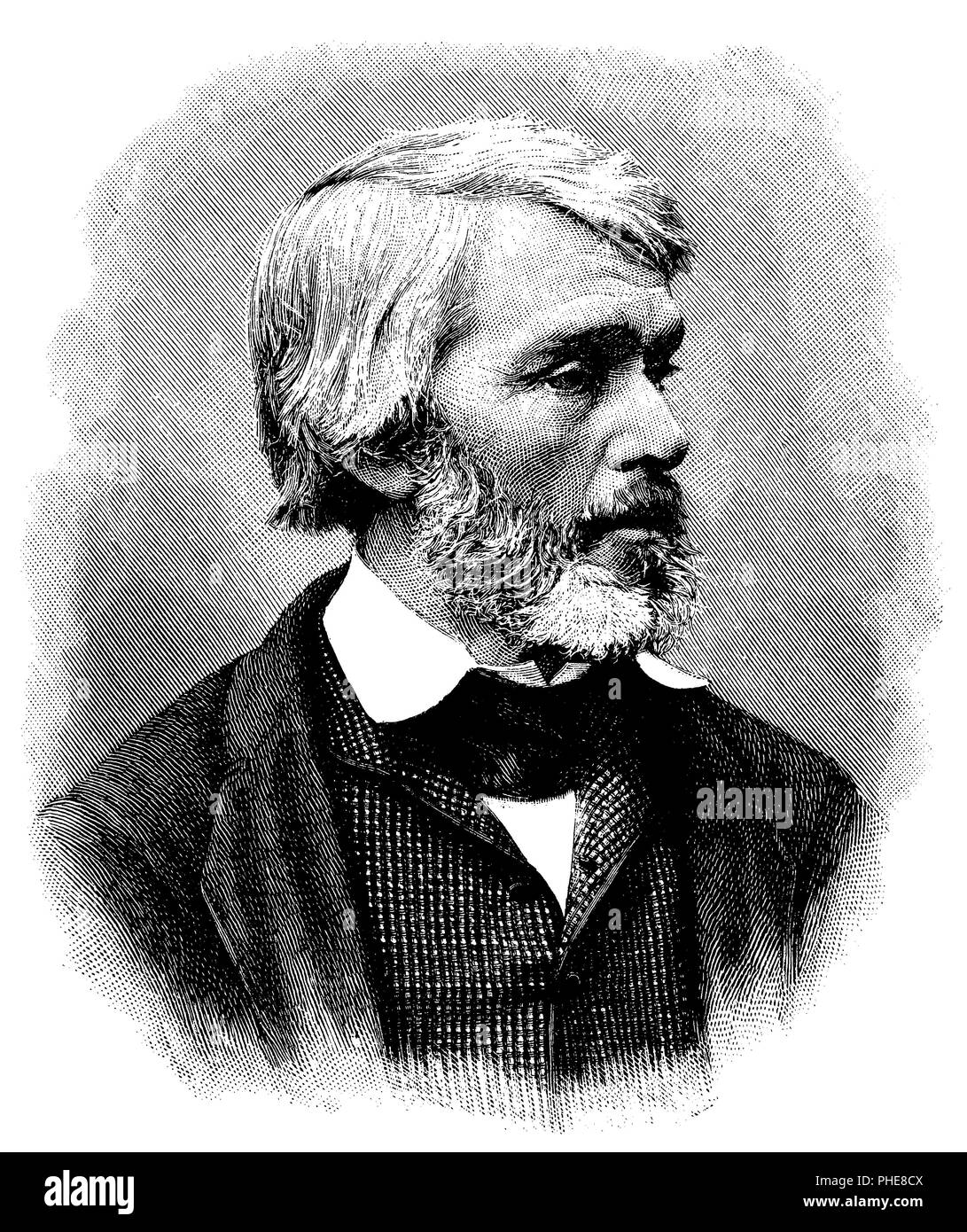 Wood engraving after photograph Cut Out Stock Images & Pictures - Alamy