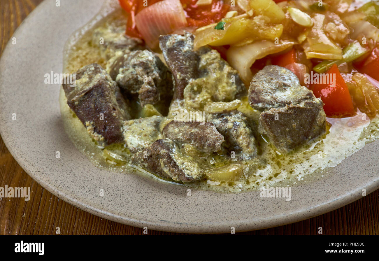 Egyptian Style Beef Liver Stock Photo - Alamy