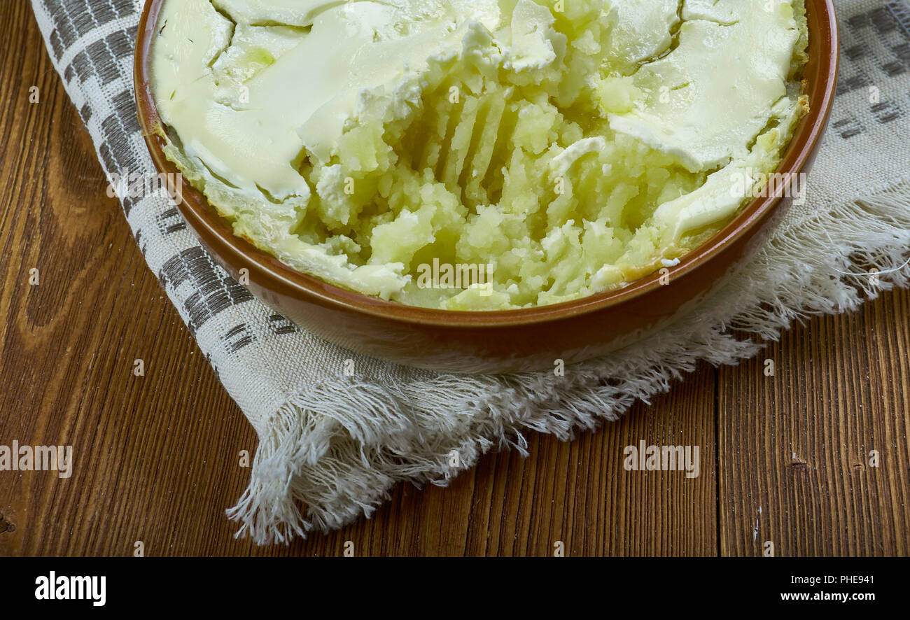 Finnish potato casserole Stock Photo - Alamy