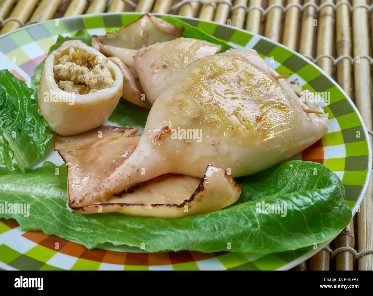 Turkish, Kalamar dolması Stock Photo - Alamy