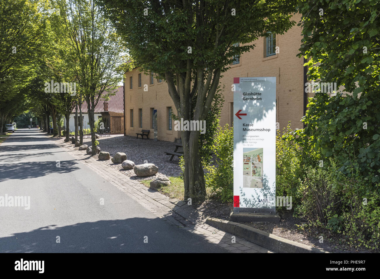 glass factory Gernheim Stock Photo - Alamy
