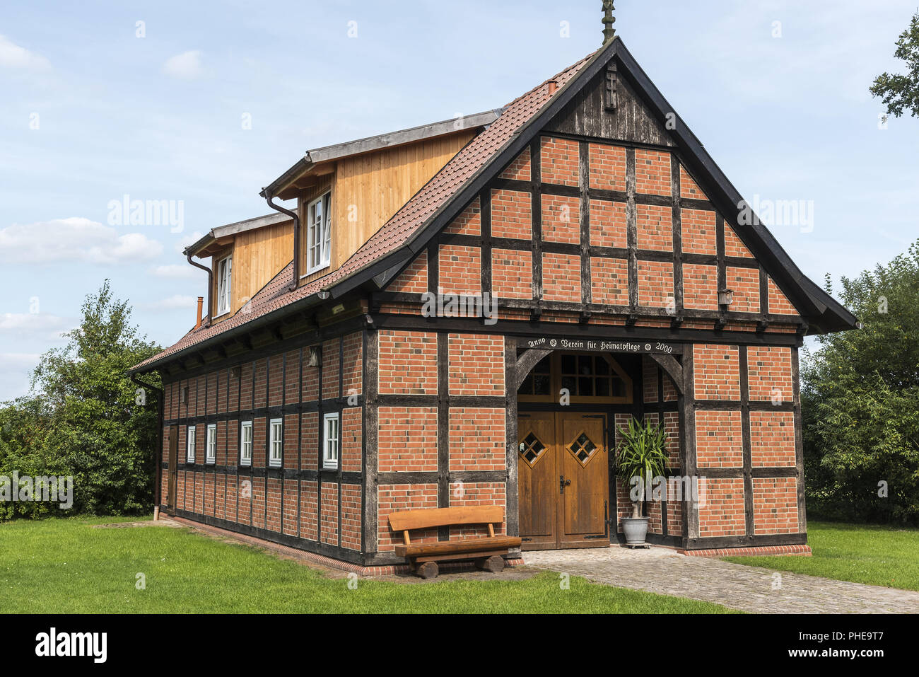 Half timbered house windmill hi-res stock photography and images - Alamy