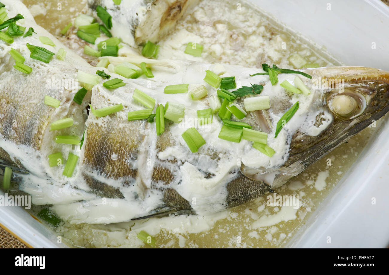 Fish Tatar dish Stock Photo - Alamy