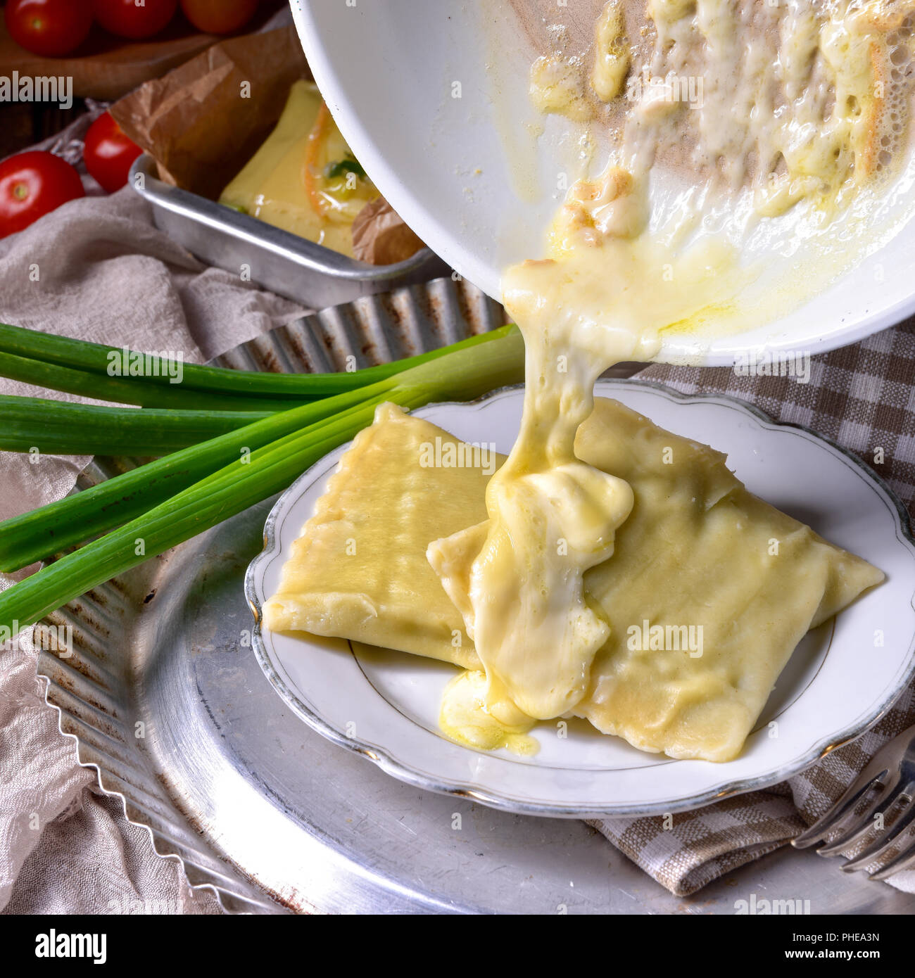 Gratinated cheese hi-res stock photography and images - Alamy