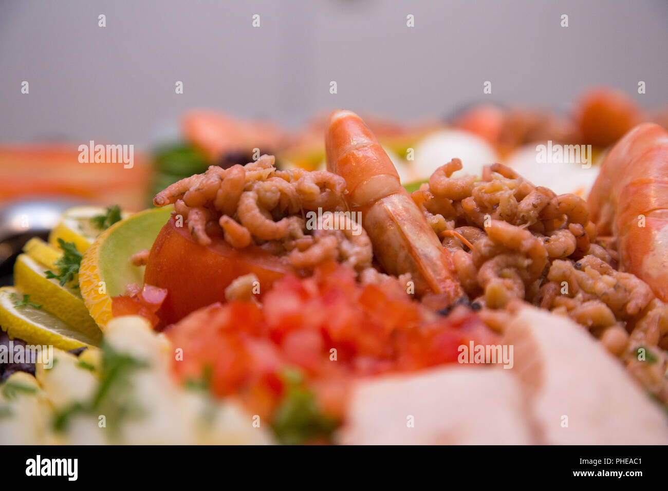 Cold fish buffet Stock Photo - Alamy