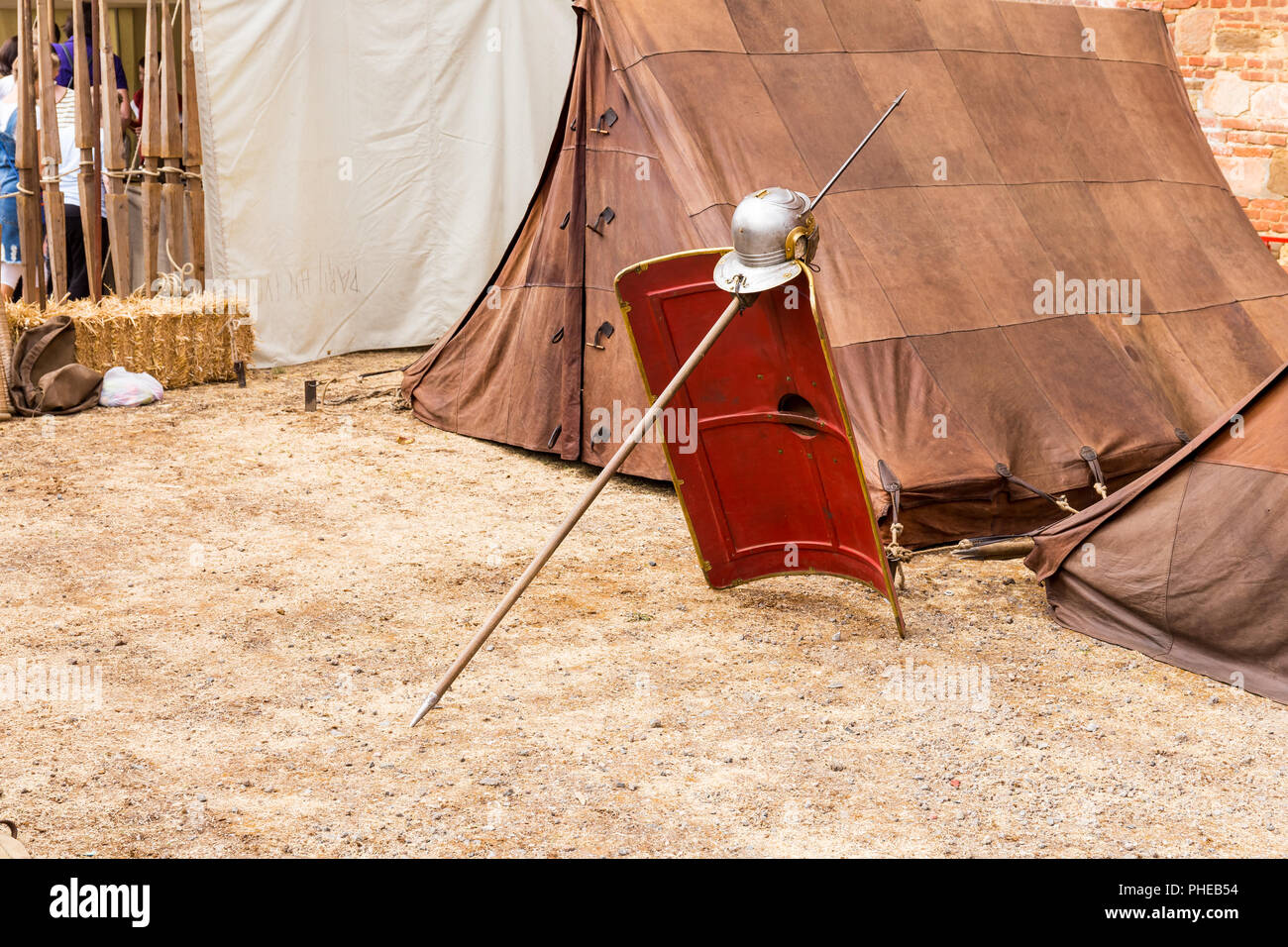 Roman tent hi-res stock photography and images - Alamy