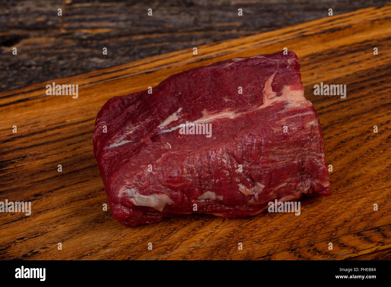 Raw beef steak Fillet Black Angus Stock Photo - Alamy
