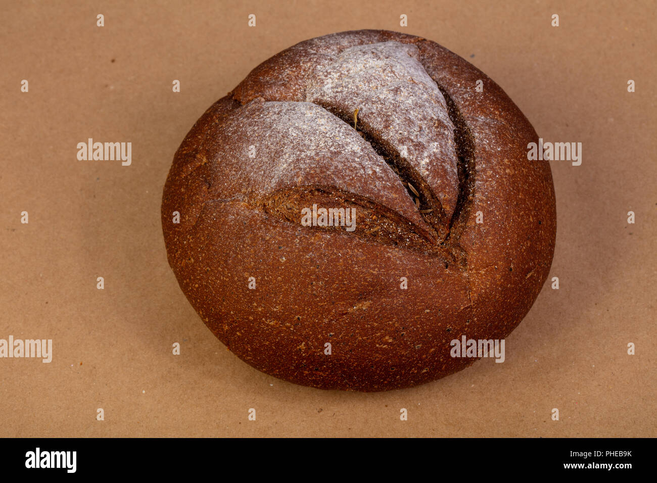 Hot crust Homemade round bread Stock Photo - Alamy