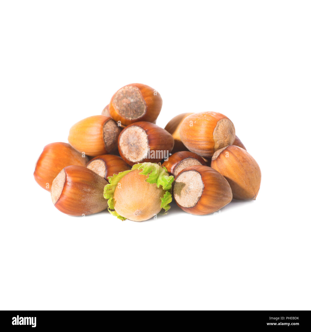 Pile of filbert nuts Stock Photo - Alamy
