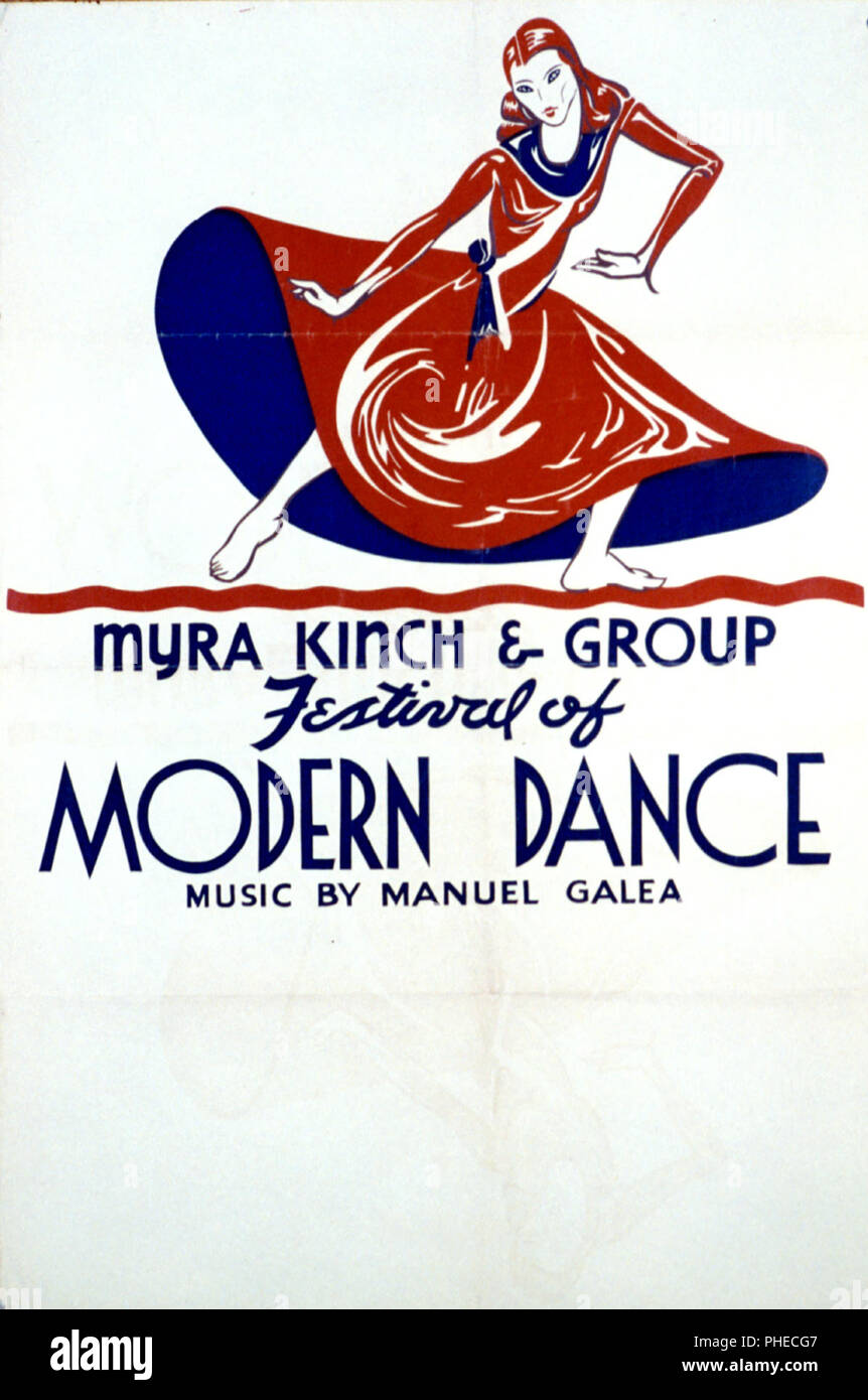 Poster for Federal Theatre Project presentation of "Myra Kinch and ...