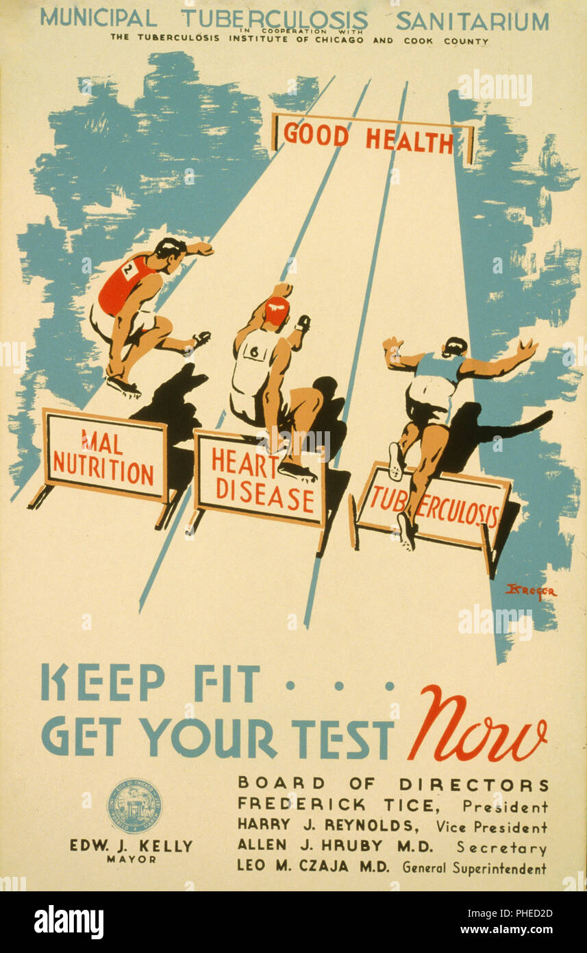 City of Chicago Municipal Tuberculosis Sanitarium poster promoting ...