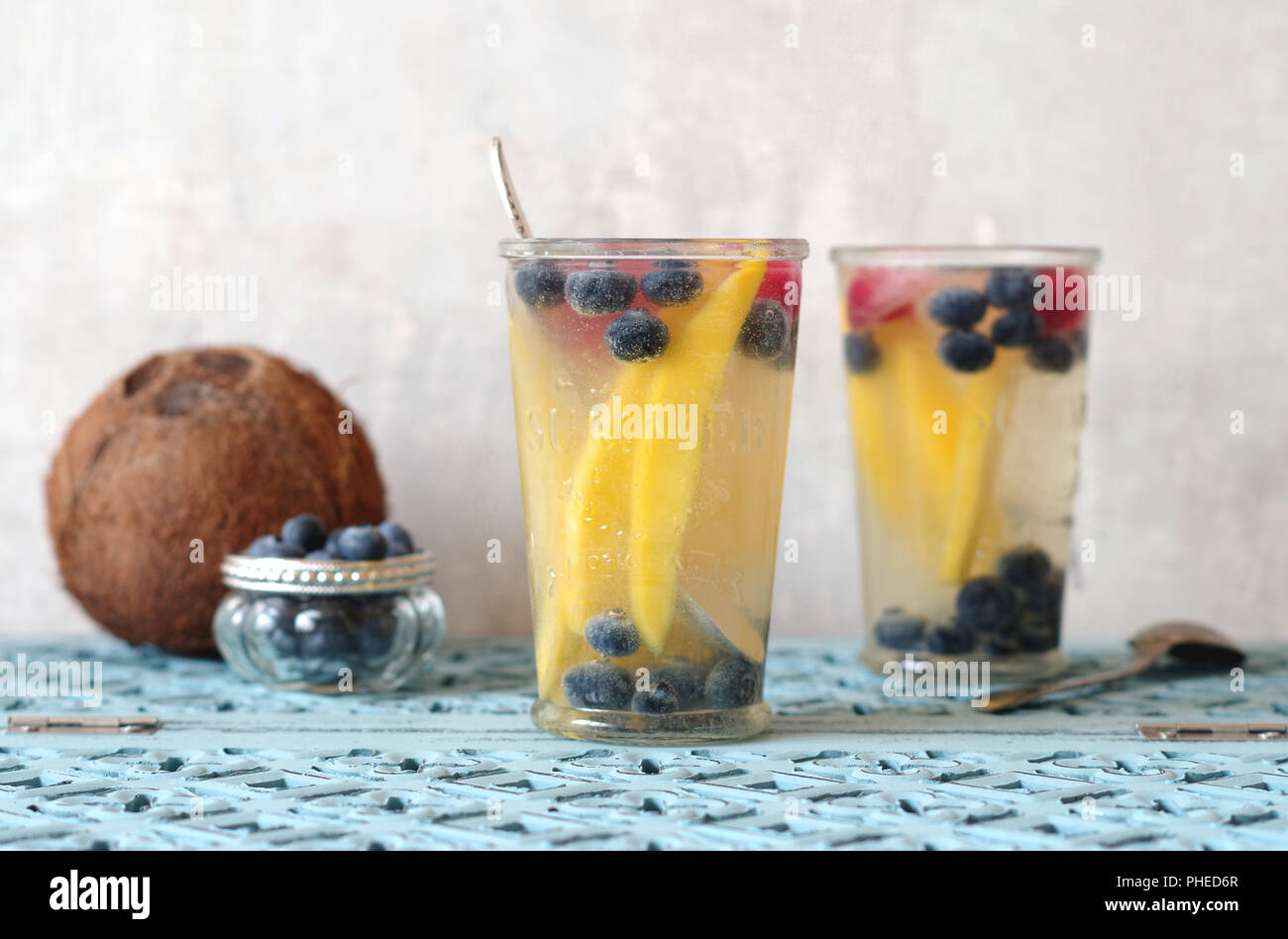 Fruit infused water mango hi-res stock photography and images - Alamy
