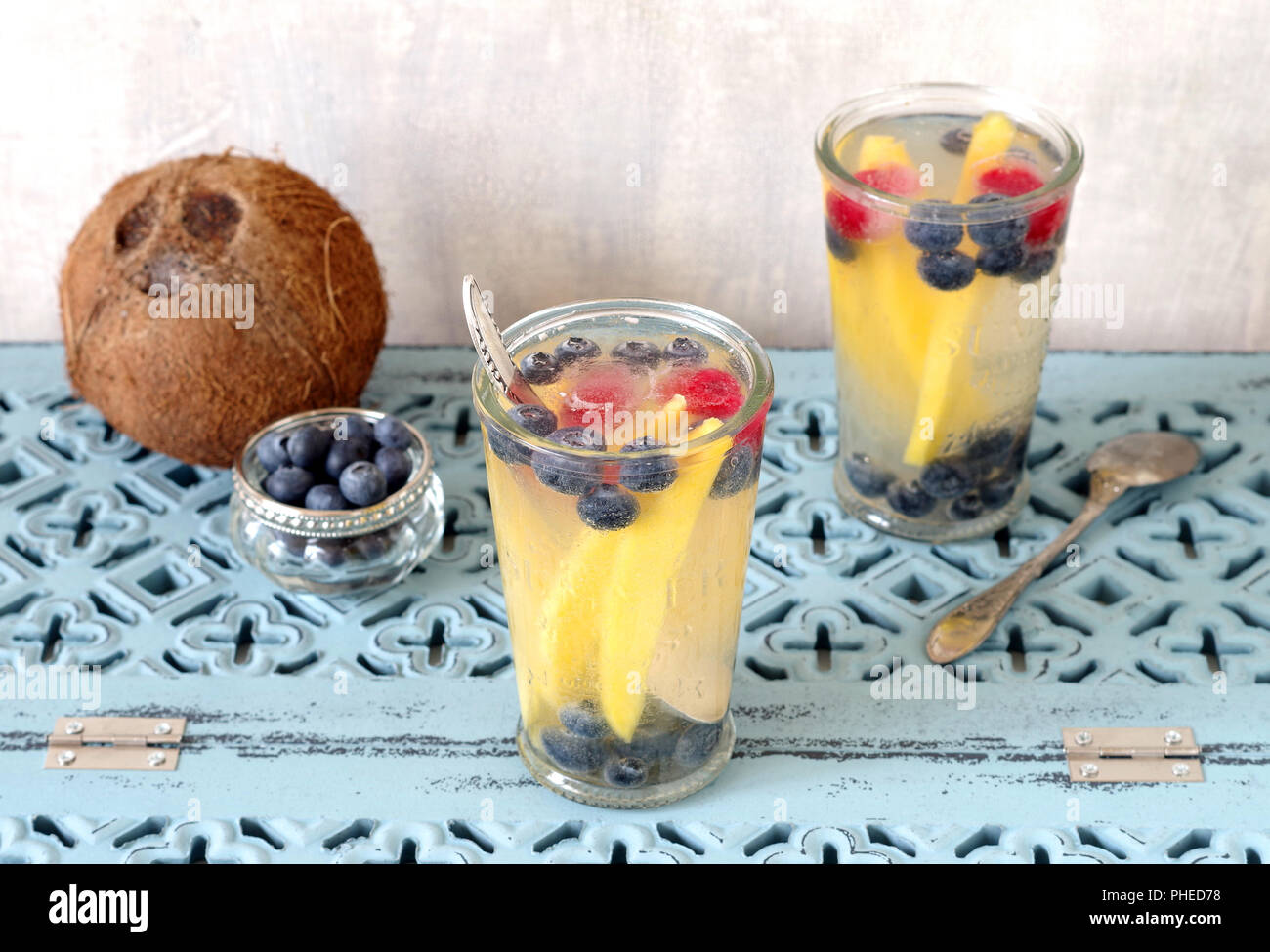 Fruit infused water mango hi-res stock photography and images - Alamy