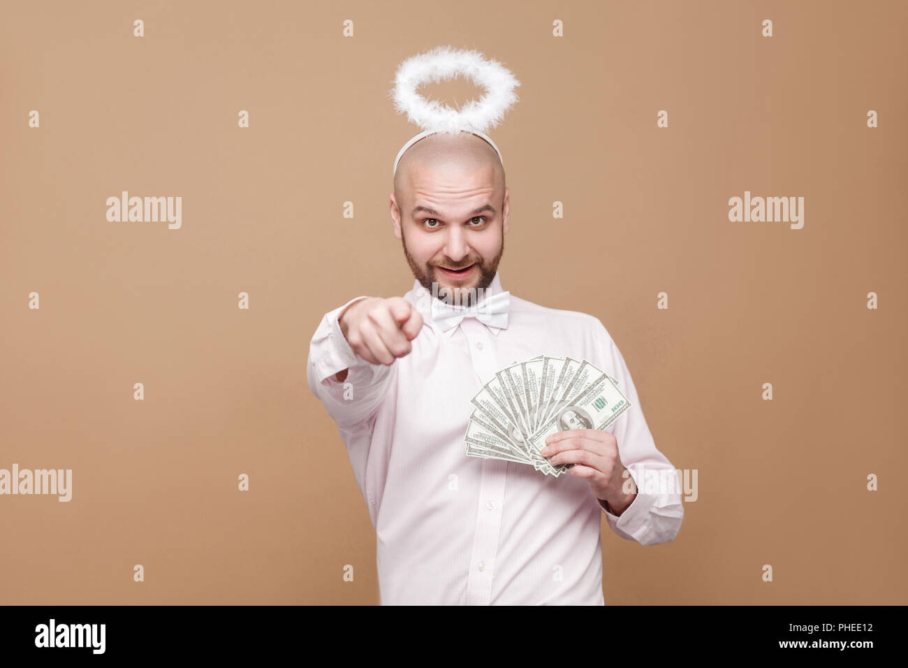 Finger pointing to heaven hi-res stock photography and images - Alamy