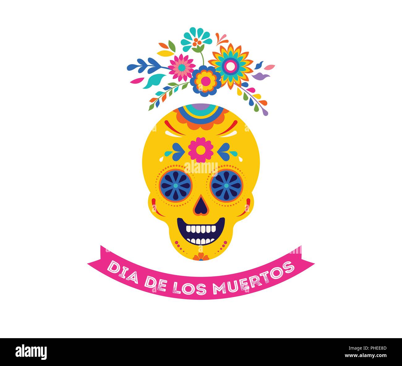 Day of the dead, Dia de los muertos background, banner and greeting ...