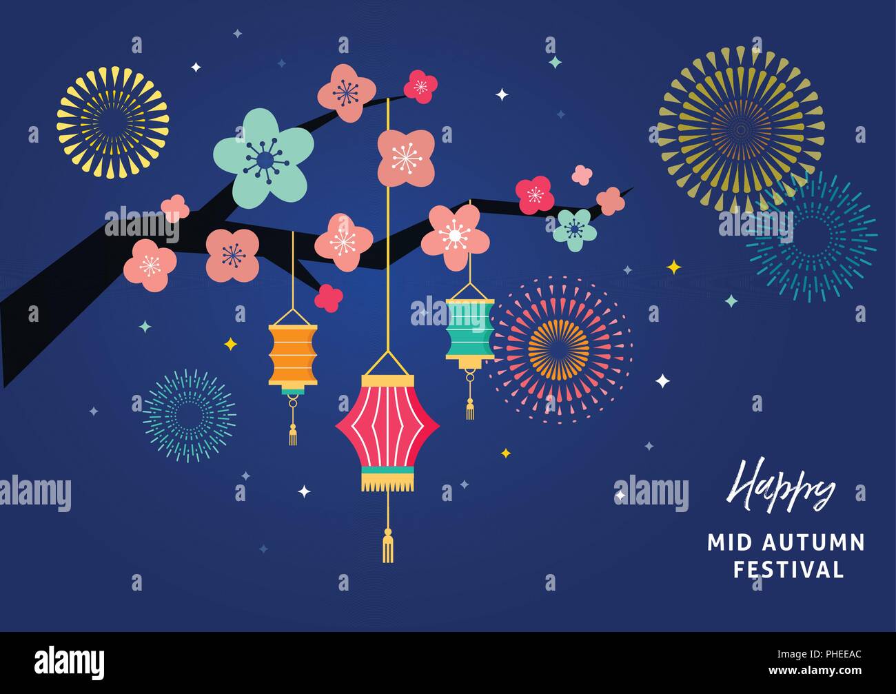 Happy Mid Autumn Festival. Mid Autumn. Vector banner, background and ...