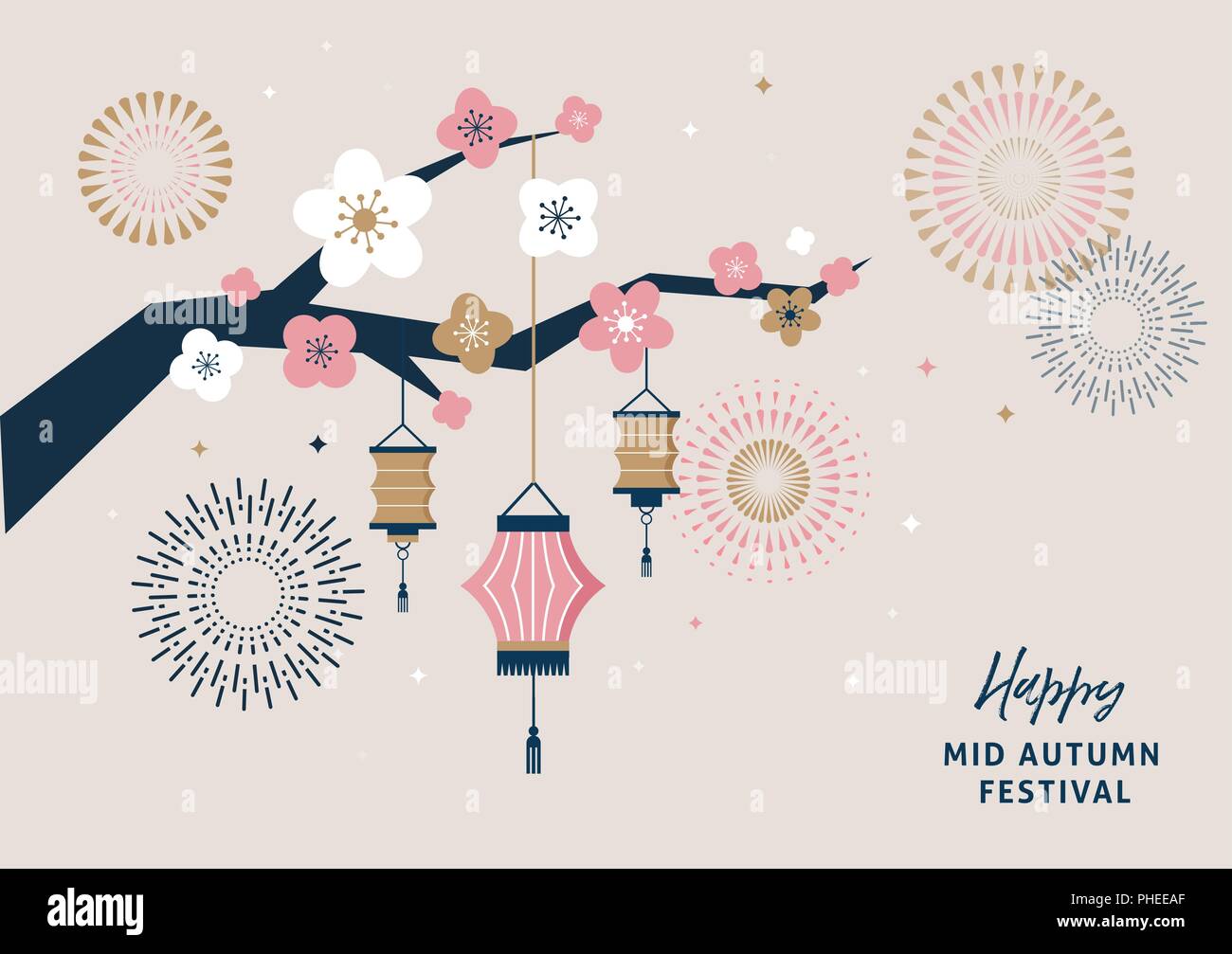 Happy Mid Autumn Festival. Mid Autumn. Vector banner, background and ...