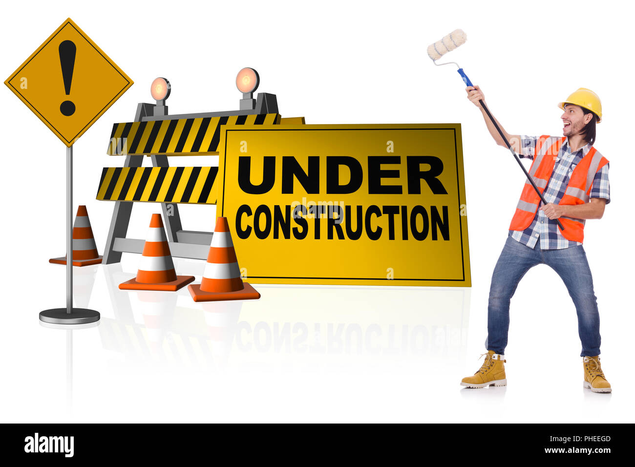 Concept of under construction for your webpage Stock Photo - Alamy