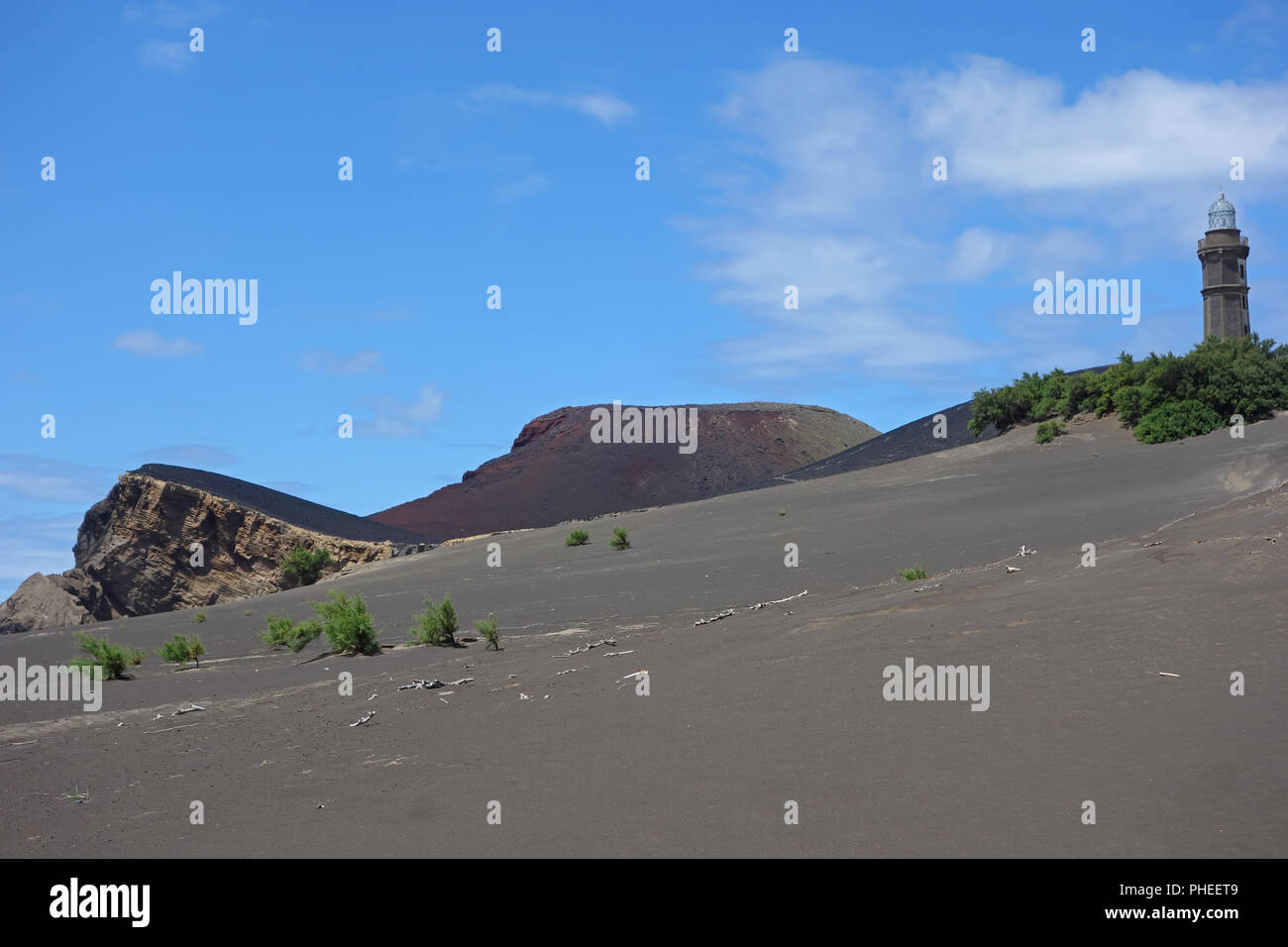 Capelinhos volcano in the Faial island, Azores, Portugal Stock Photo ...