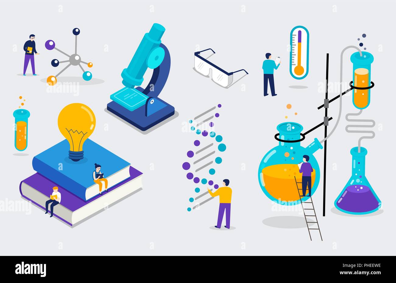 Small college lab Stock Vector Images - Alamy