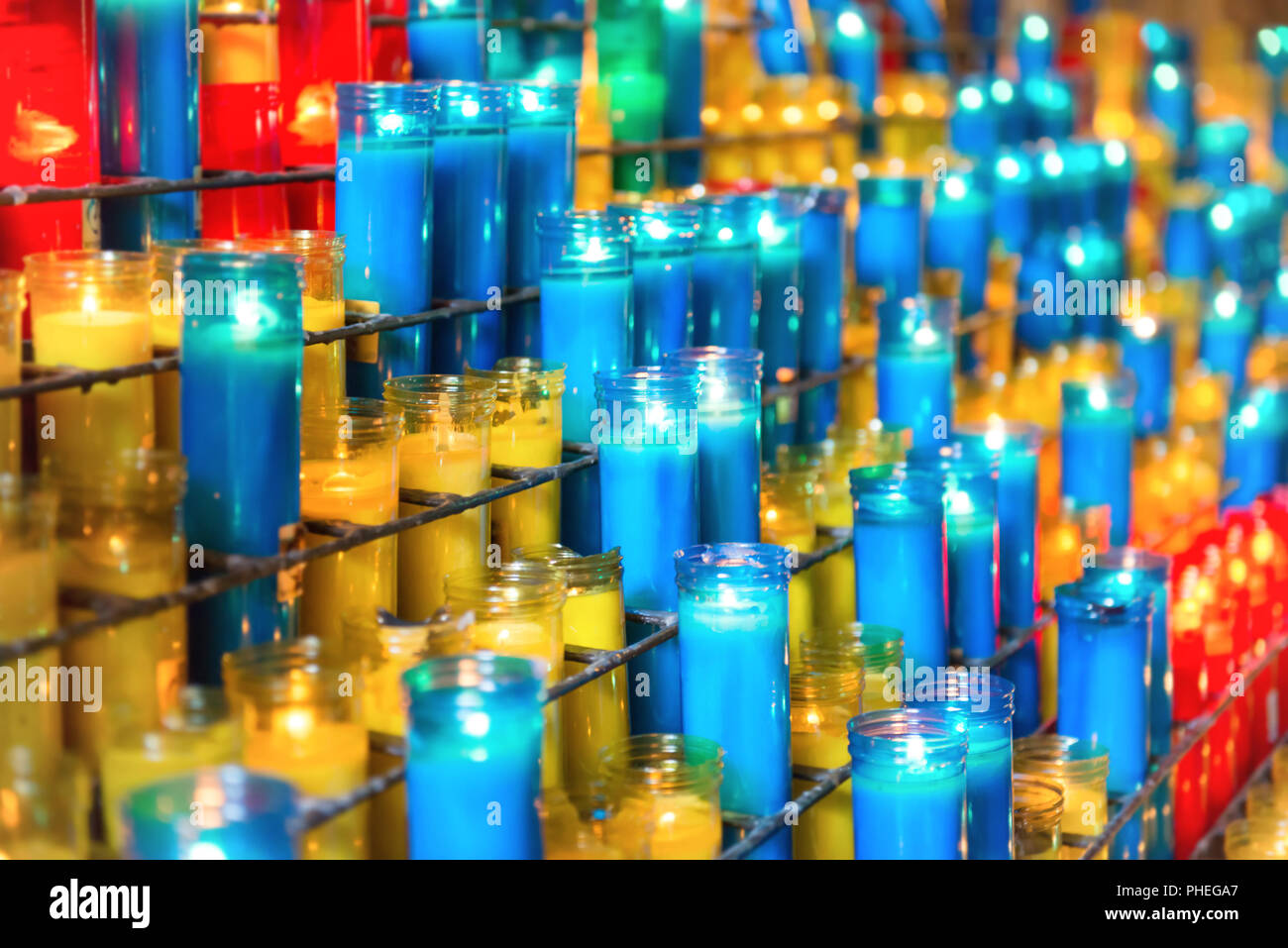 Prayer candles montserrat hi-res stock photography and images - Alamy