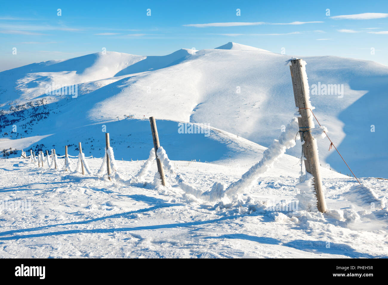 Alpine village in winter hi-res stock photography and images - Alamy