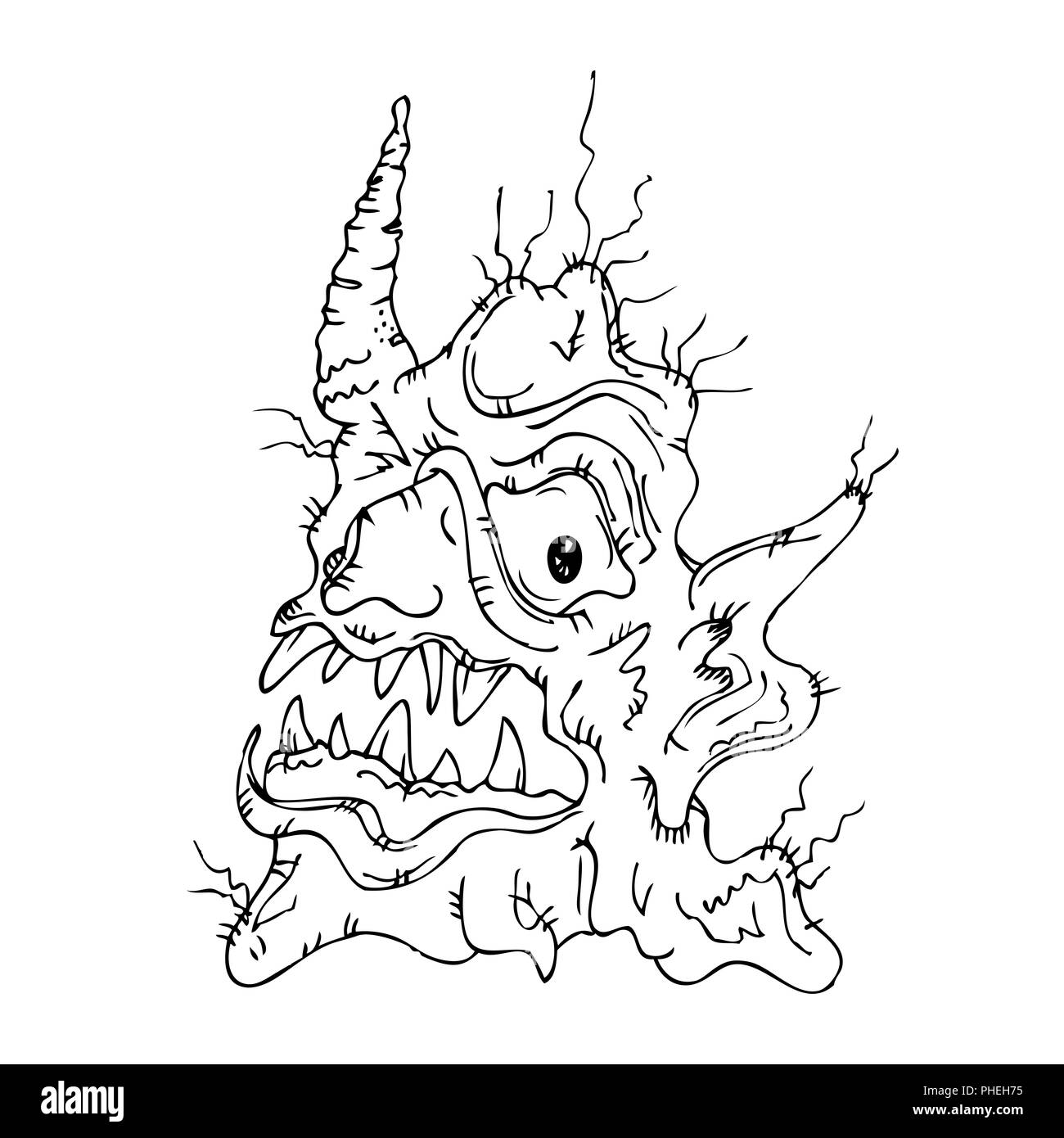 Beast fantastic Black and White Stock Photos & Images - Alamy