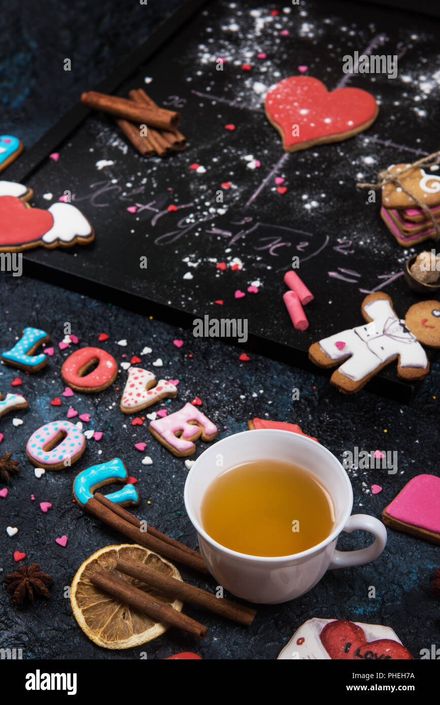 Math, hearts, formula of love Stock Photo - Alamy