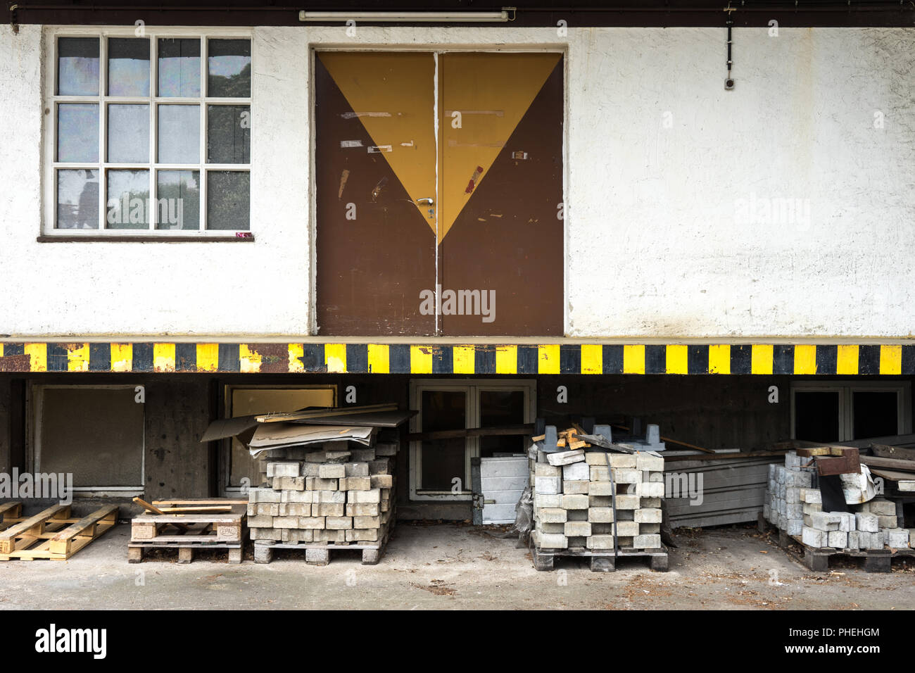 Loading Ramp in an old Soap Factory Stock Photo - Alamy
