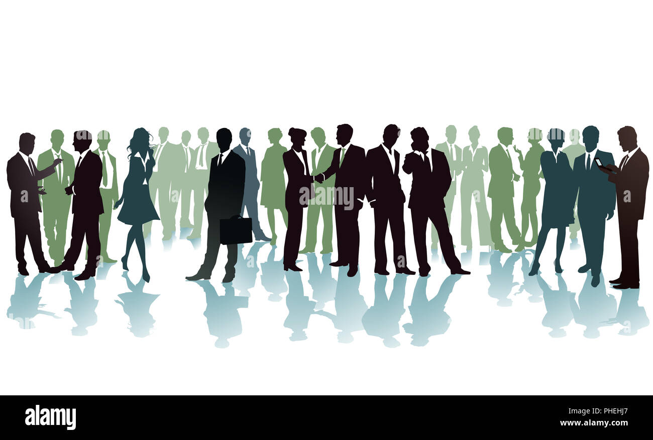 Gathering, business conference, illustration Stock Photo - Alamy