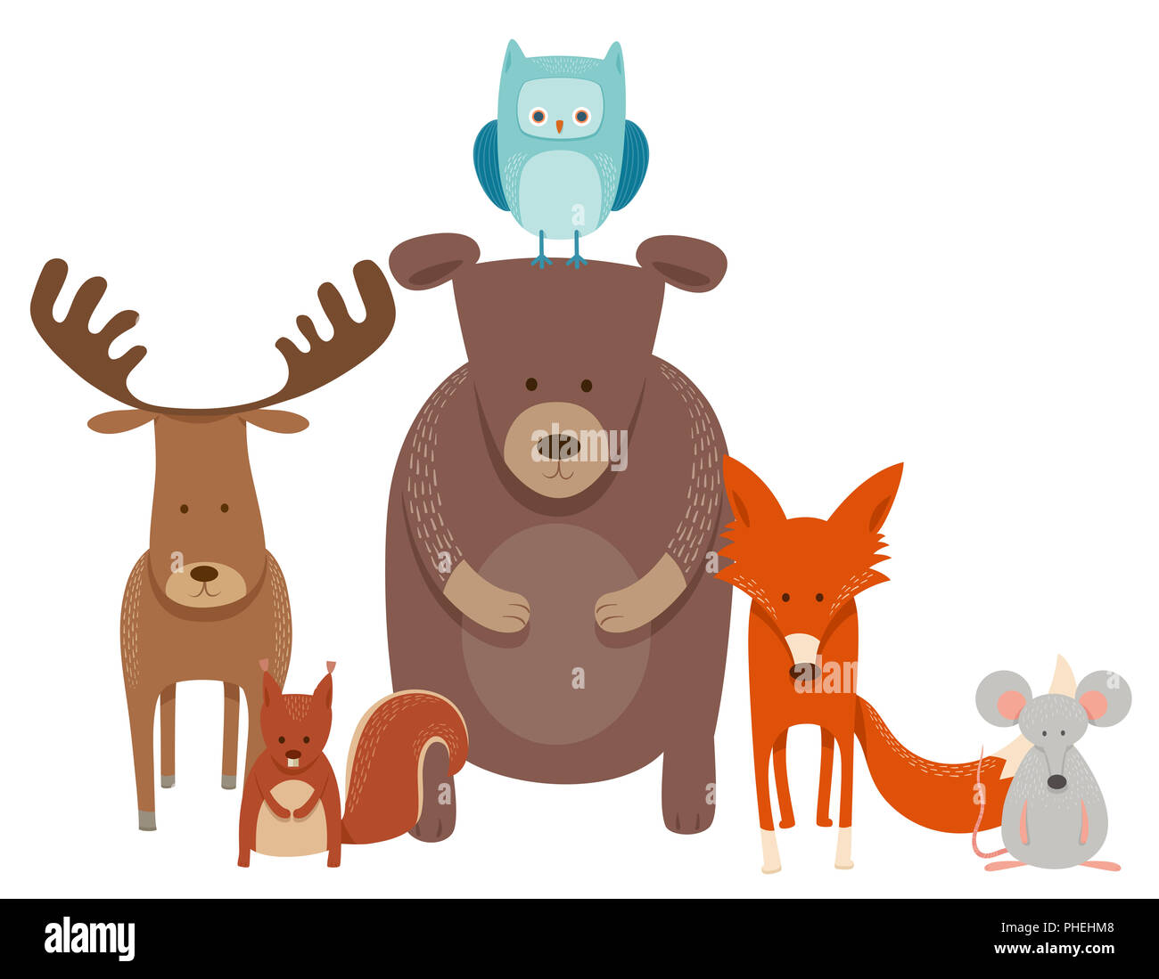 Cute Cartoon Animal Characters Group Stock Photo Alamy cute-cartoon-animal-characters-group-stock-photo-alamy