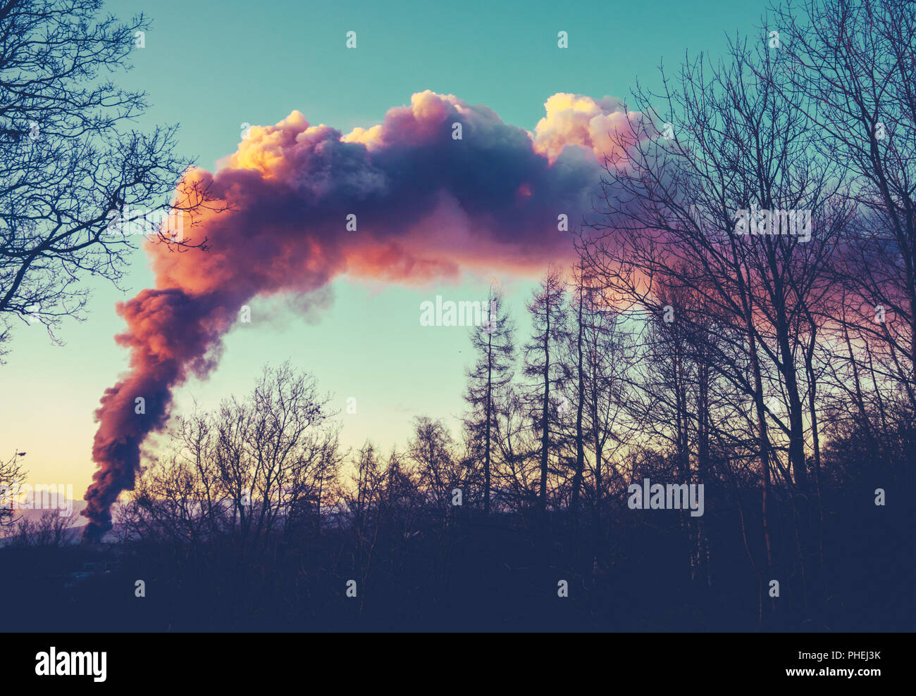 Fire Smoke RIsing Stock Photo - Alamy