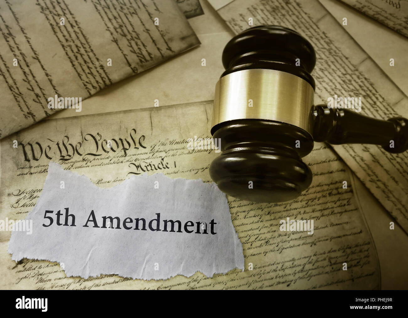 The fifth amendment document hi-res stock photography and images - Alamy