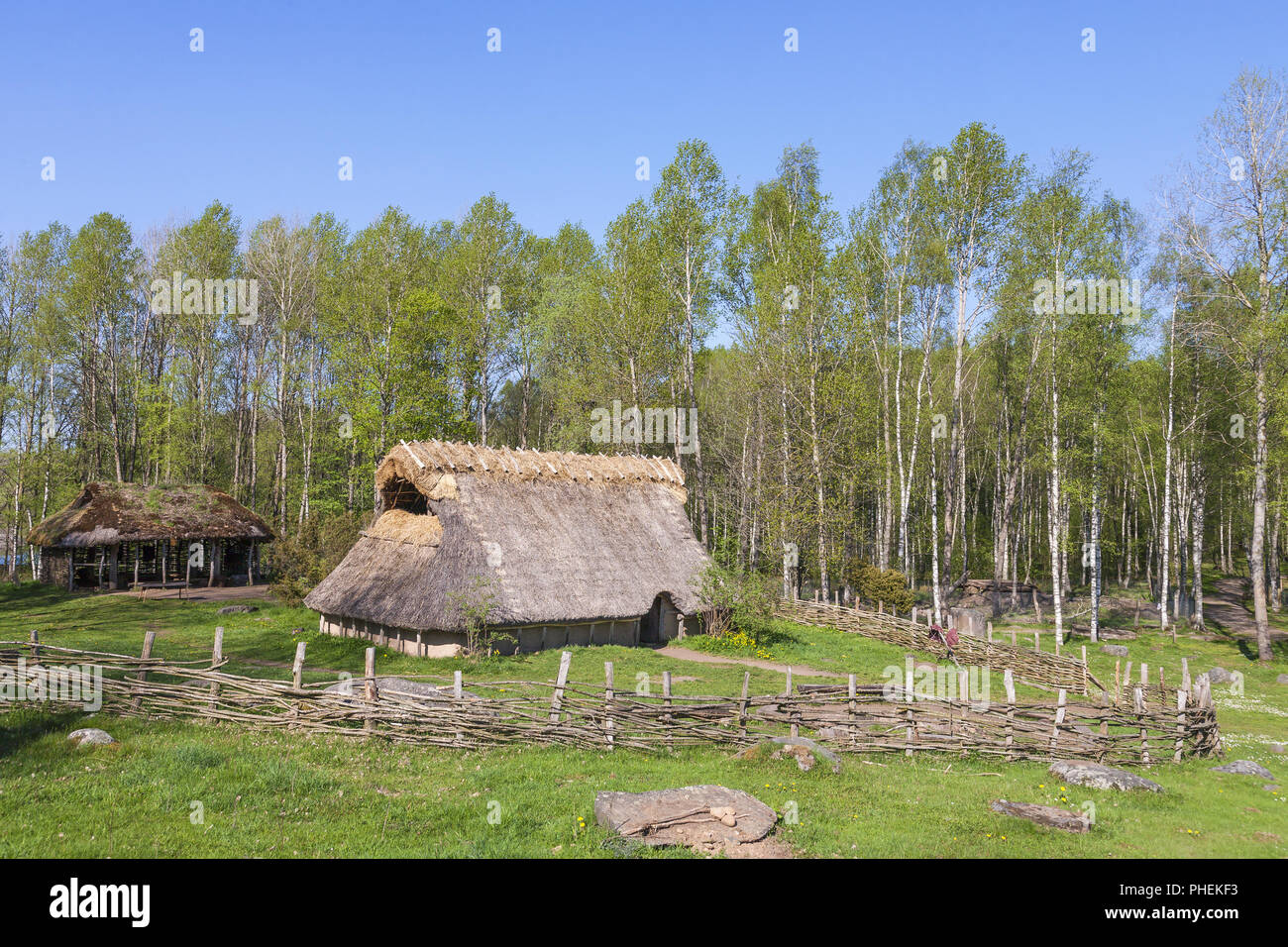Bronze age house reconstruction hi-res stock photography and images - Alamy