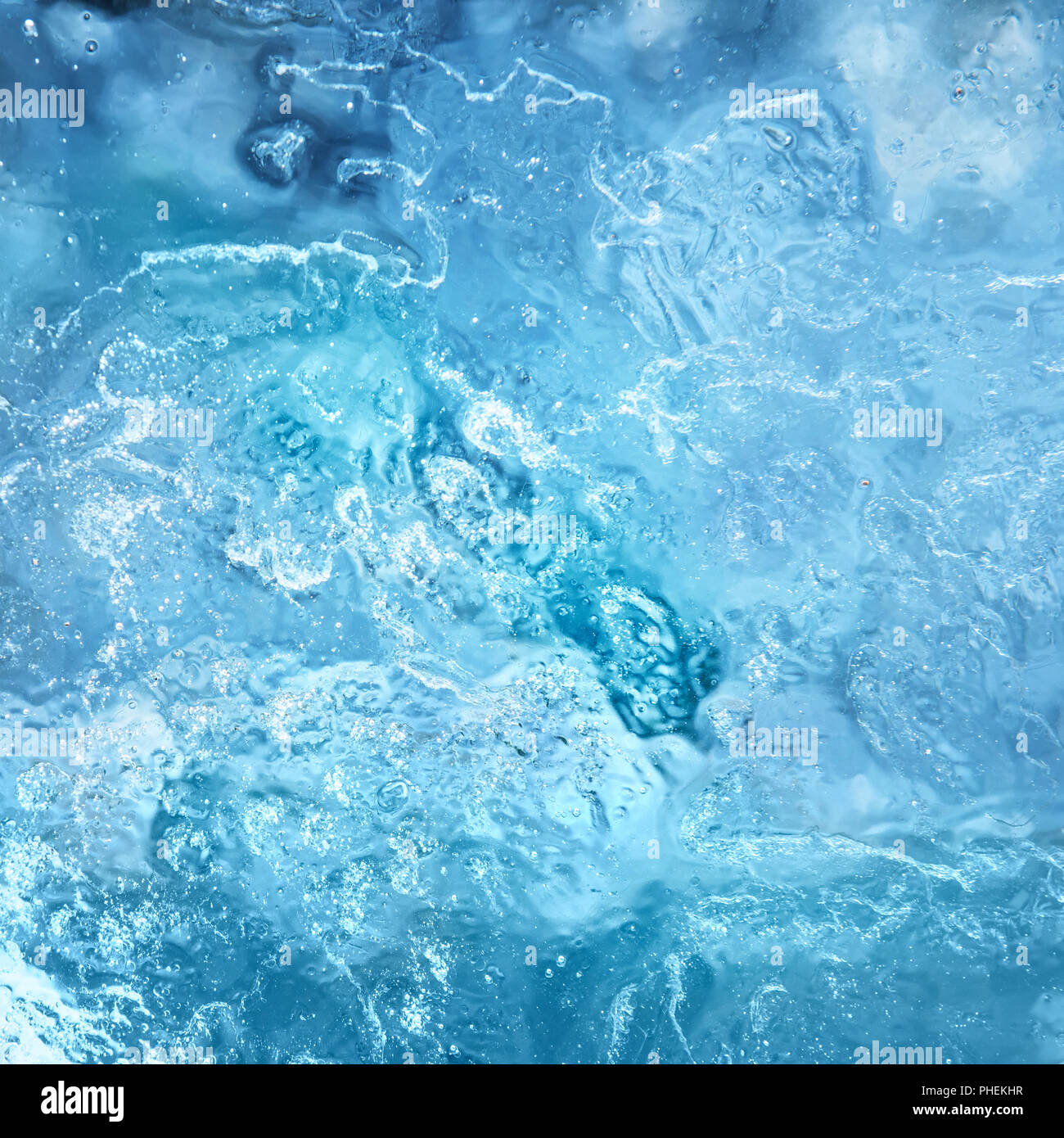 Blue ice texture Stock Photo - Alamy
