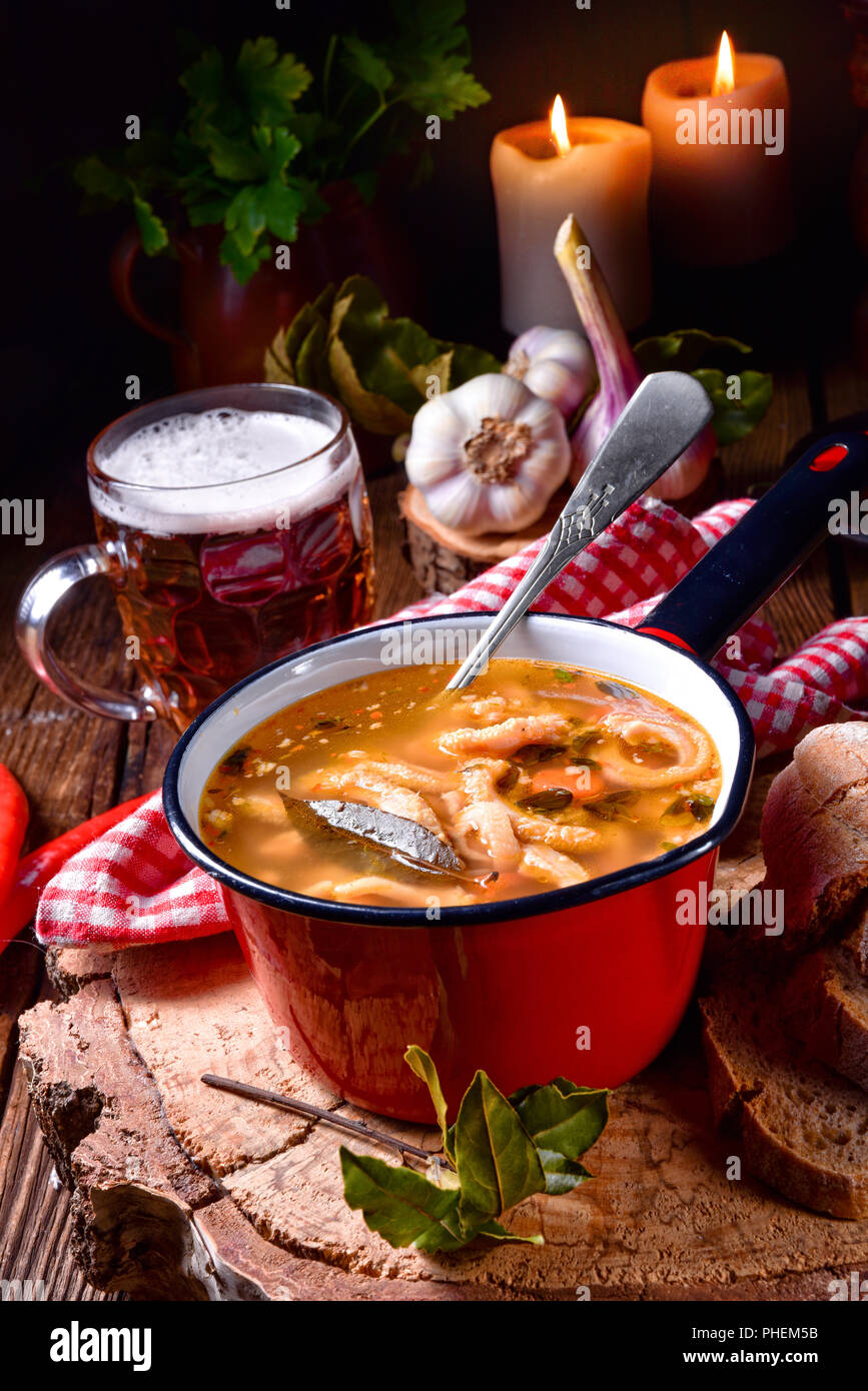 Tasty Polish Flaczki Stock Photo - Alamy