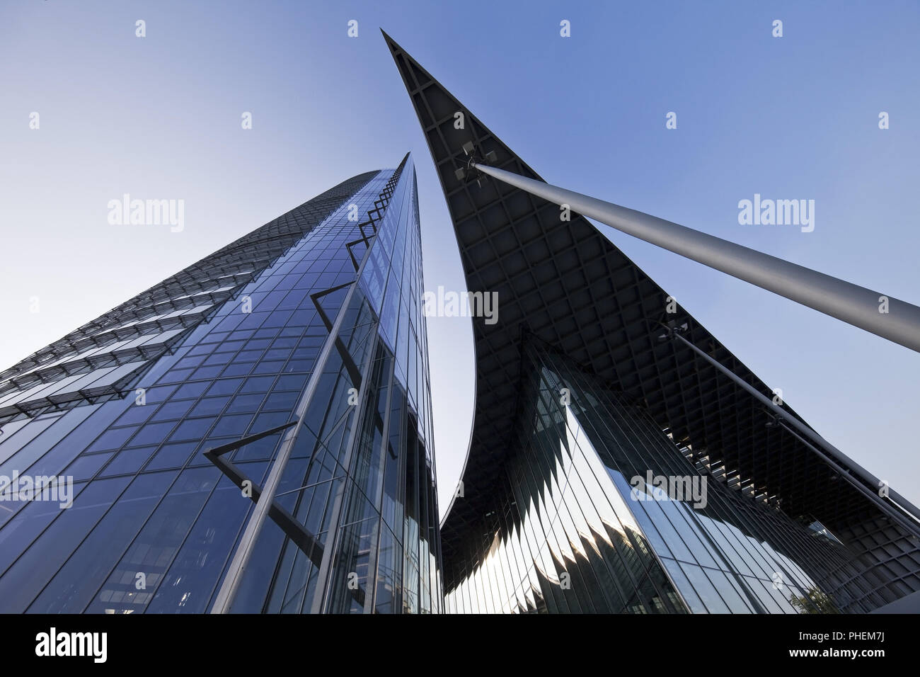 Post Tower, headquarter of the logistic company Deutsche Post DHL, Bonn ...