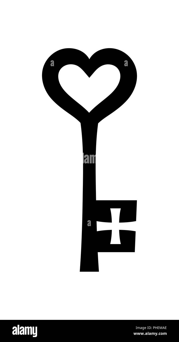 Key to heart Stock Photo - Alamy