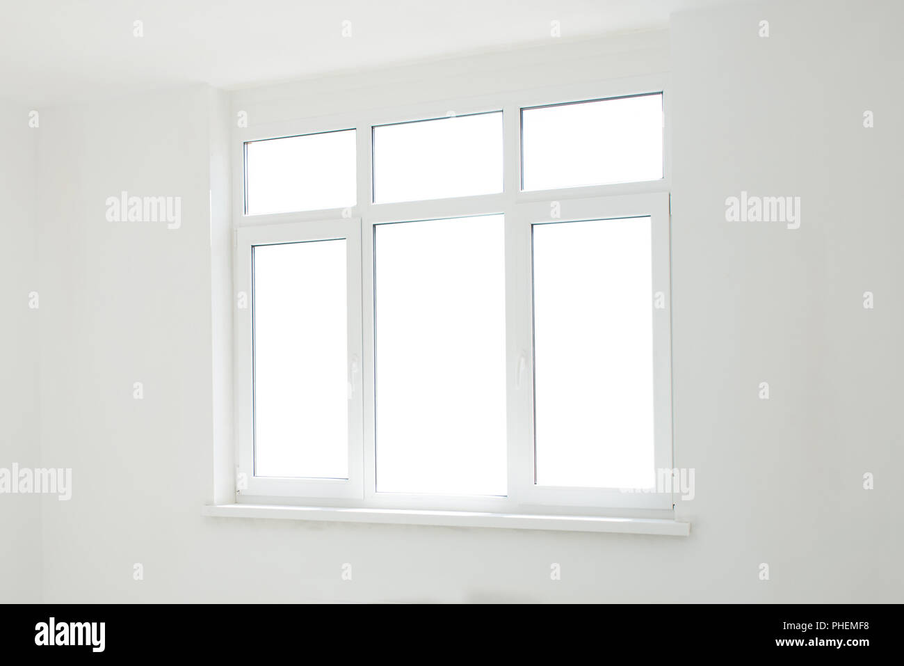 Big isolated window in the room Stock Photo - Alamy