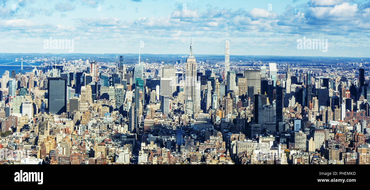 Manhattan panoramic view hi-res stock photography and images - Alamy