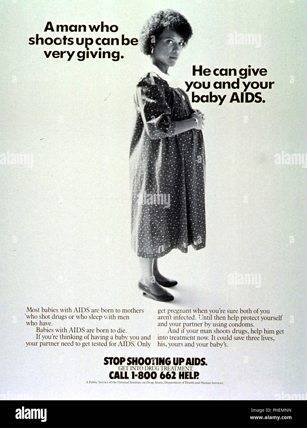 1980s AIDS prevention Poster Stock Photo - Alamy