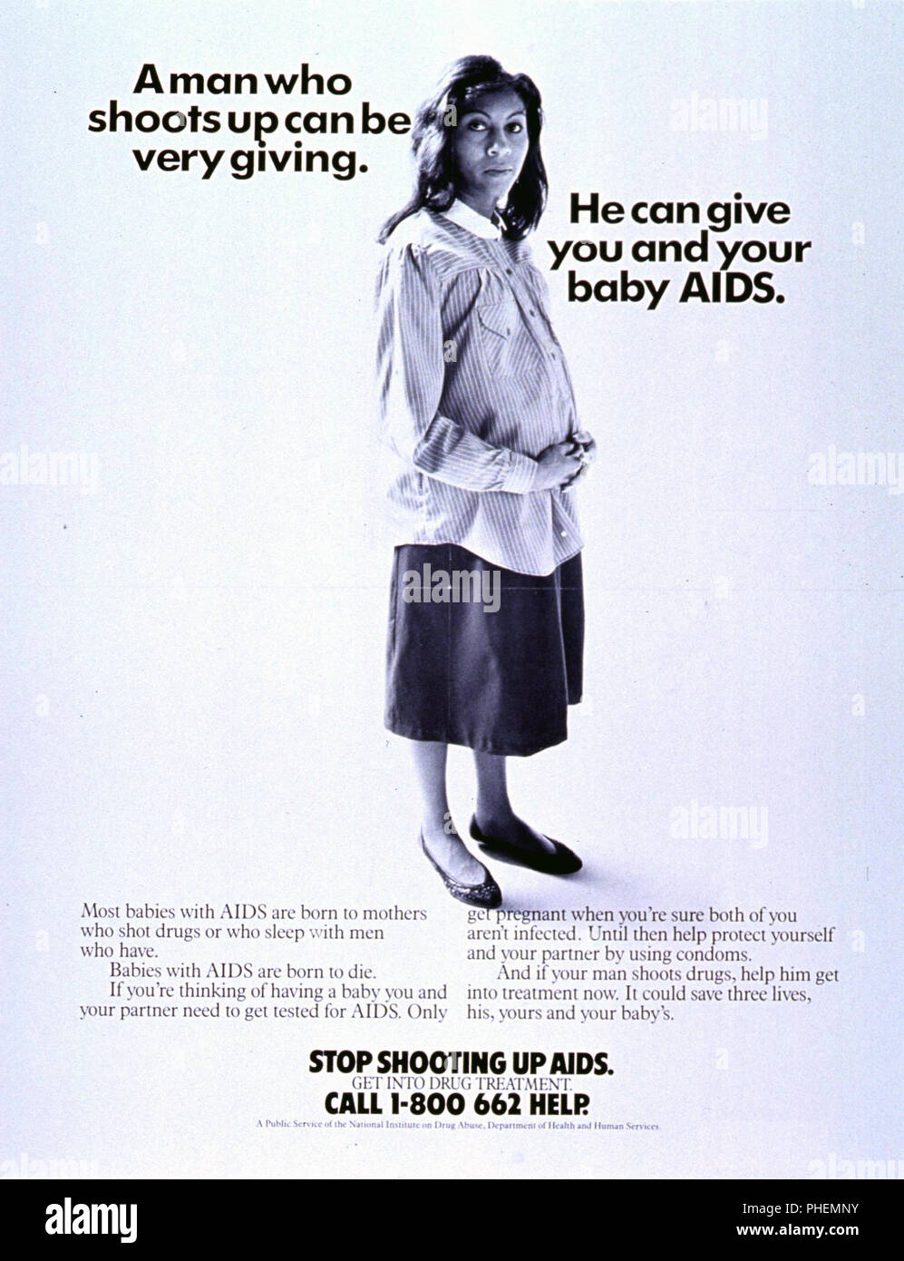 1980s AIDS prevention Poster Stock Photo - Alamy