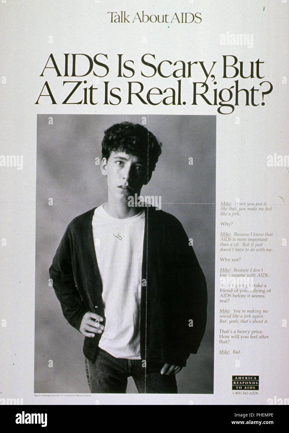 1980s AIDS prevention Poster Stock Photo - Alamy