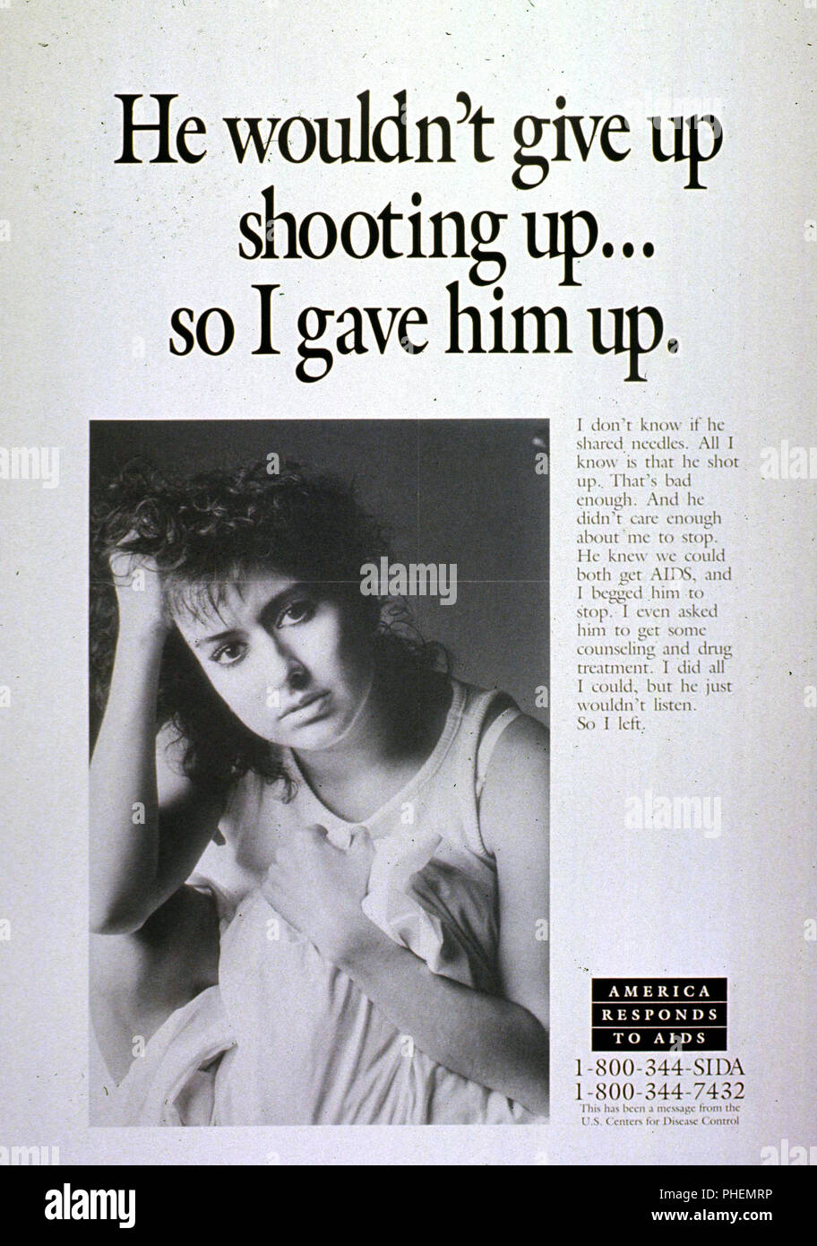 1980s aids poster hi-res stock photography and images - Alamy