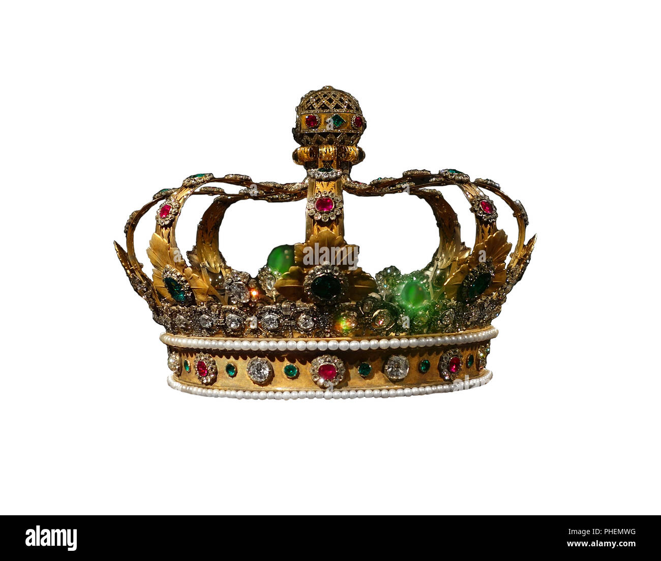 Isolated king crown Stock Photo - Alamy