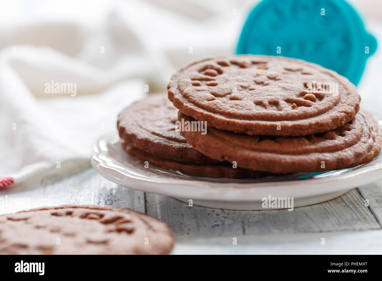Homemade shortbread and stamp cookie cutter Stock Photo - Alamy