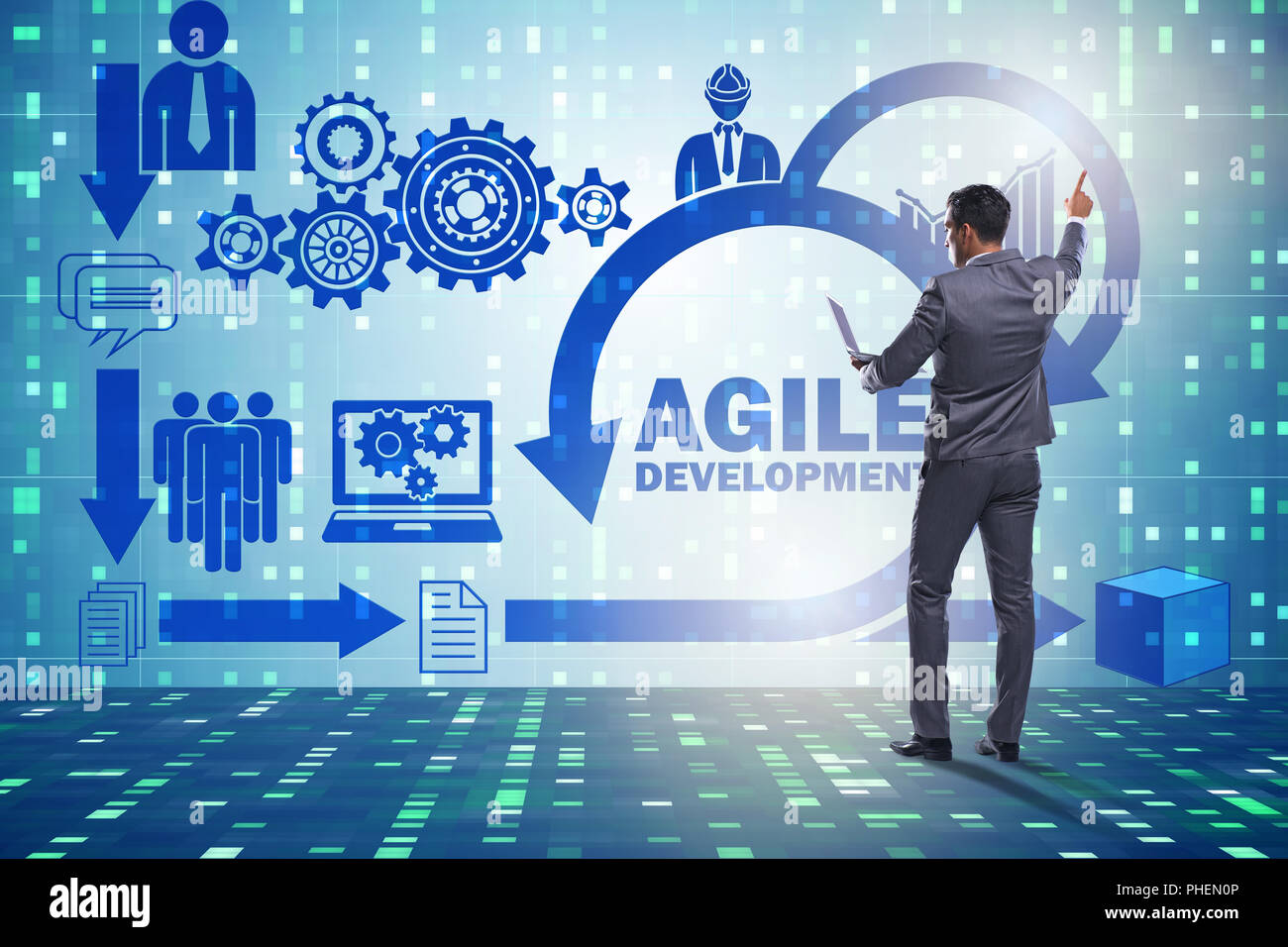 Concept of agile software development Stock Photo - Alamy